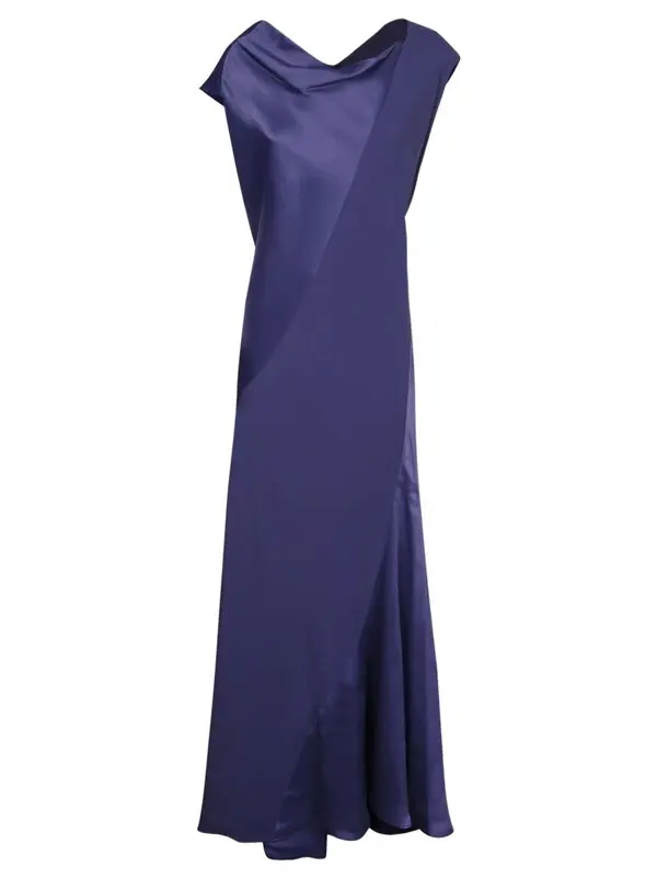 Alberta Ferretti Asymmetric-cut Dress - Blue