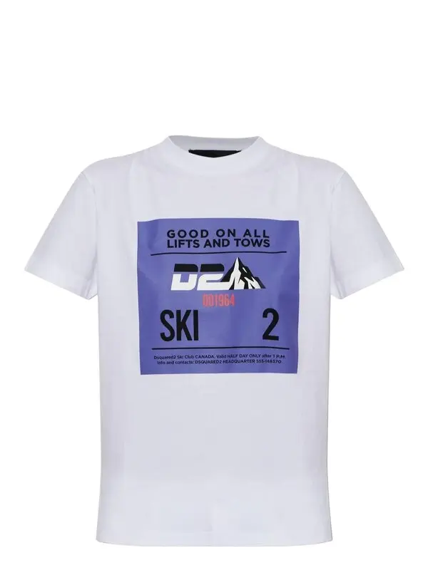 Dsquared2 Printed Crewneck T-shirt - White