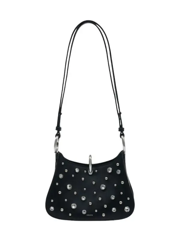 Rabanne Crystal-embellishment Shoulder Bag - Black