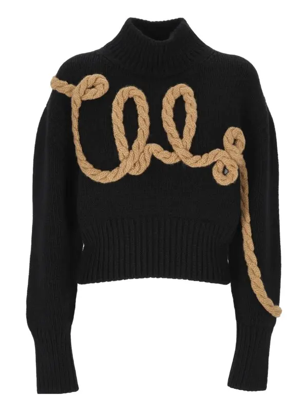 Chloé Long-sleeved Sweater - Black