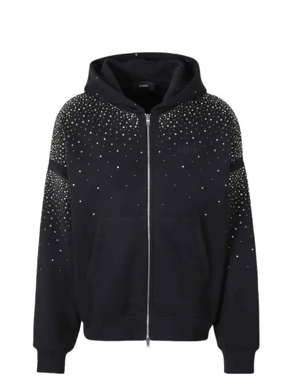 Amiri Crystal-embellished Zip-up Hoodie - No