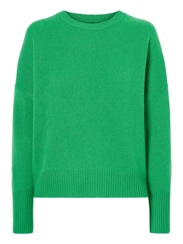 LISA YANG Ribbed Crew Neck Sweater - Green