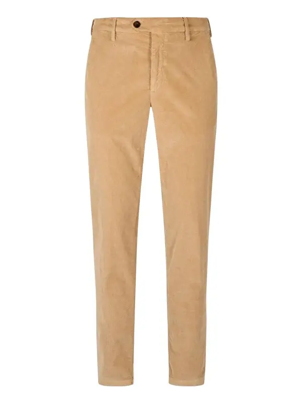 Canali Corduroy Slim-fit Pants - Khaki