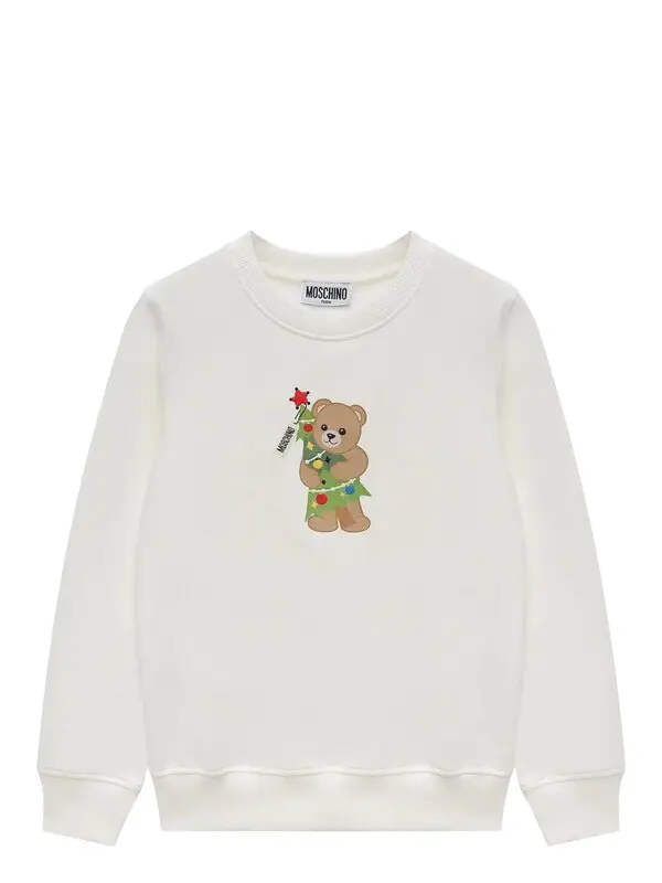 Moschino Teddy Bear Long-sleeve Sweater - White