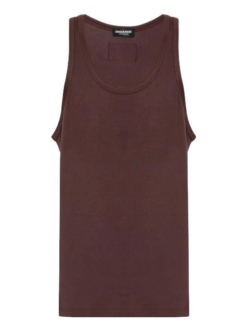 Dsquared2 Logo-patch Vest - Brown