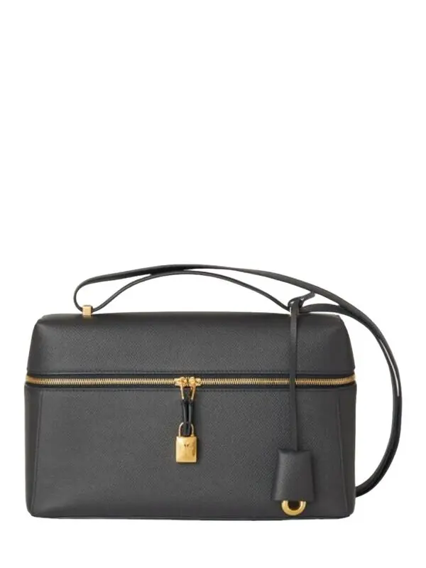 Loro Piana Zippered Shoulder Bag - Black