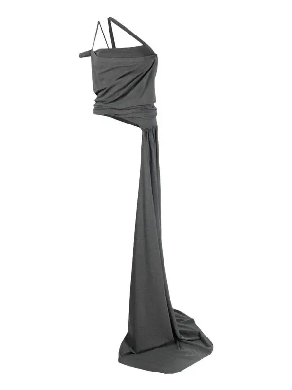 Attico Drape Detailed Top - Black