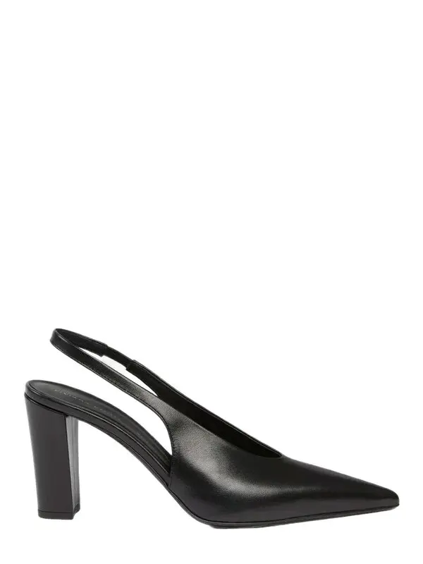 Liviana Conti Carla Pointed-toe Slingback Pumps - Black