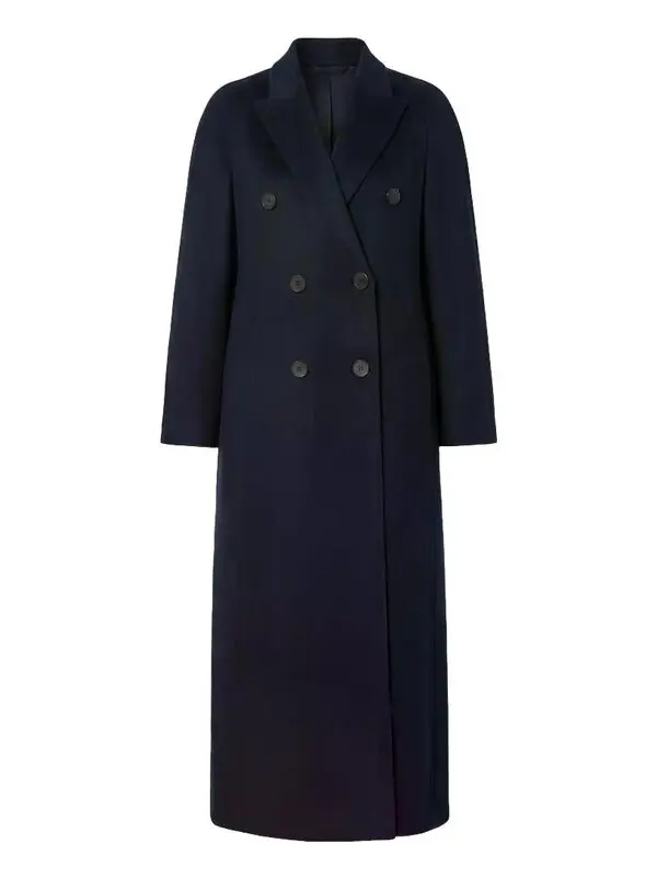 Max Mara Volante Raglan-sleeve Rear-slit Coat - Blue
