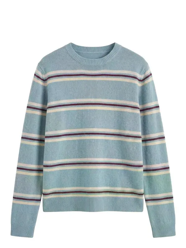 REFORMATION Boyfriend Striped Sweater - Blue