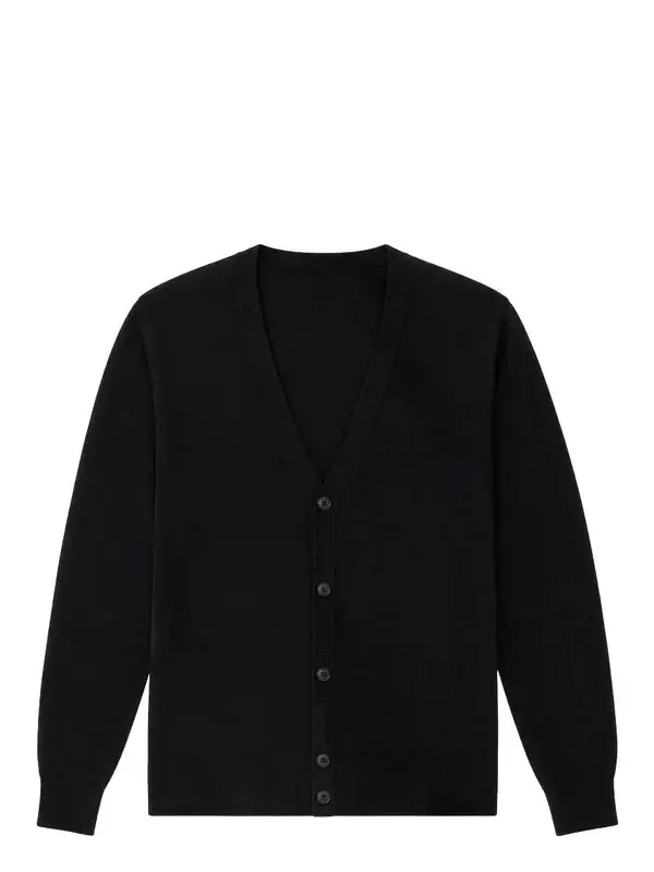 Emporio Armani V-neck Button-up Cardigan - Black