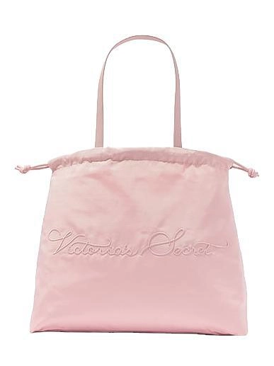 Victoria's Secret Cinched Satin Tote Bag - Pink