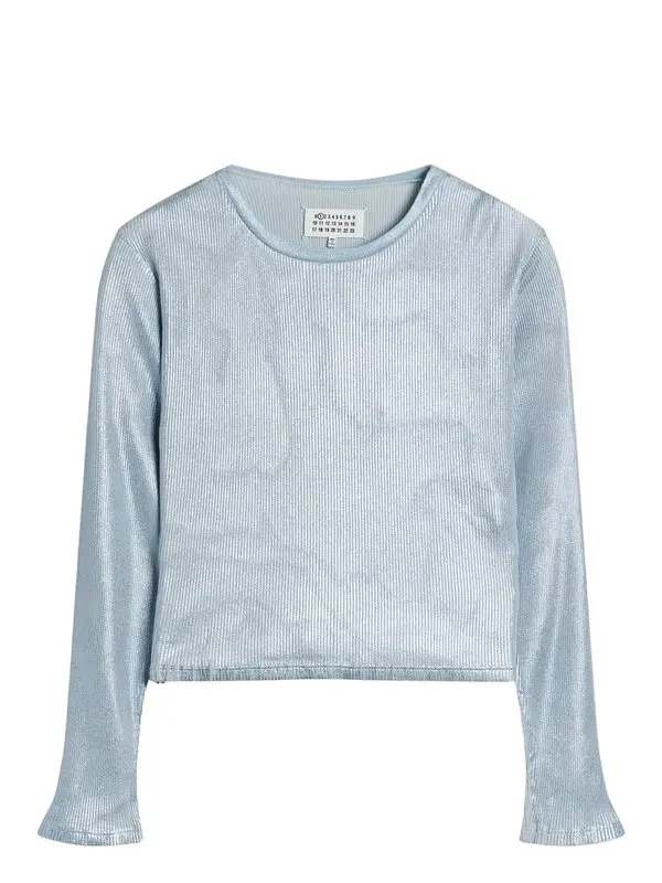 MAISON MARGIELA Foiled Longsleeve Top - Light Blue