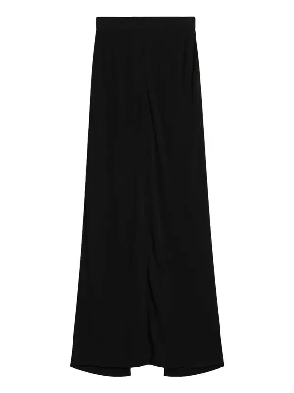 MAISON MARGIELA Fusion Jersey Waistband Maxi Skirt Pants - Black