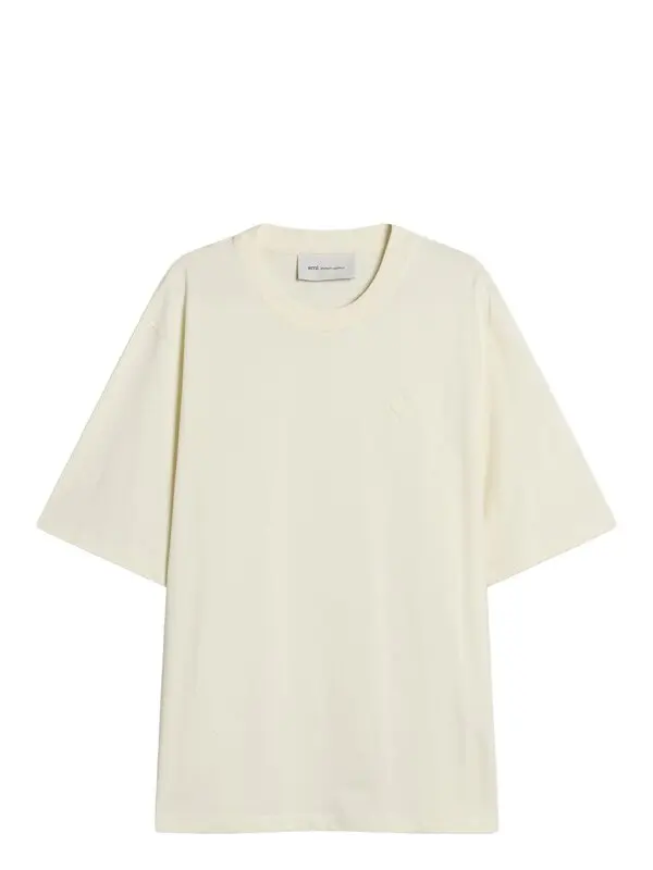 AMI Paris Tonal Big Adc T-shirt - Ivory