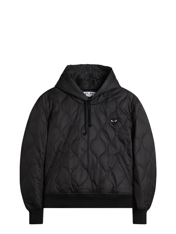 Play Comme Des Garcon Heart Hoodie - Black