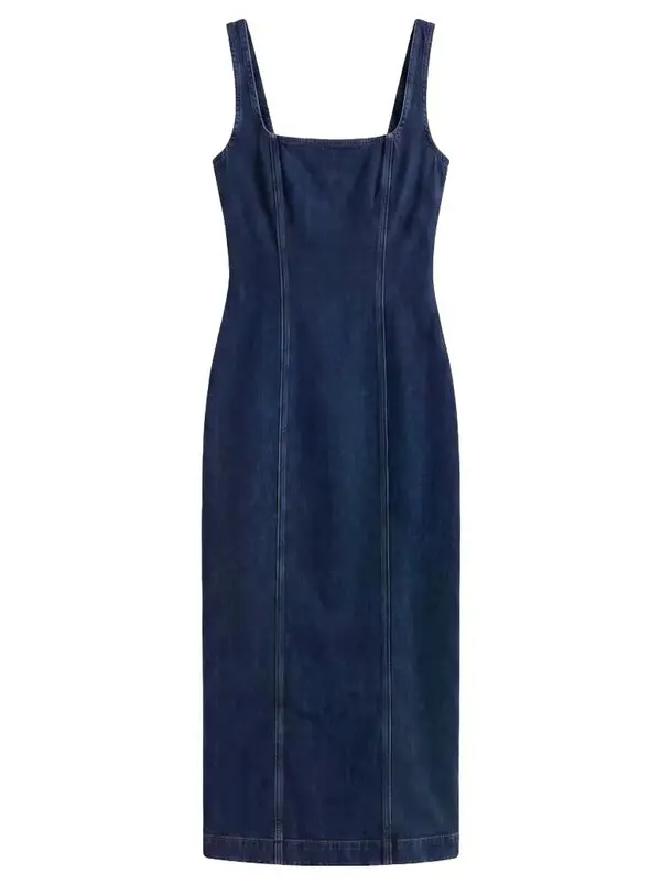 REFORMATION Gladys Denim Midi Dress - Blue