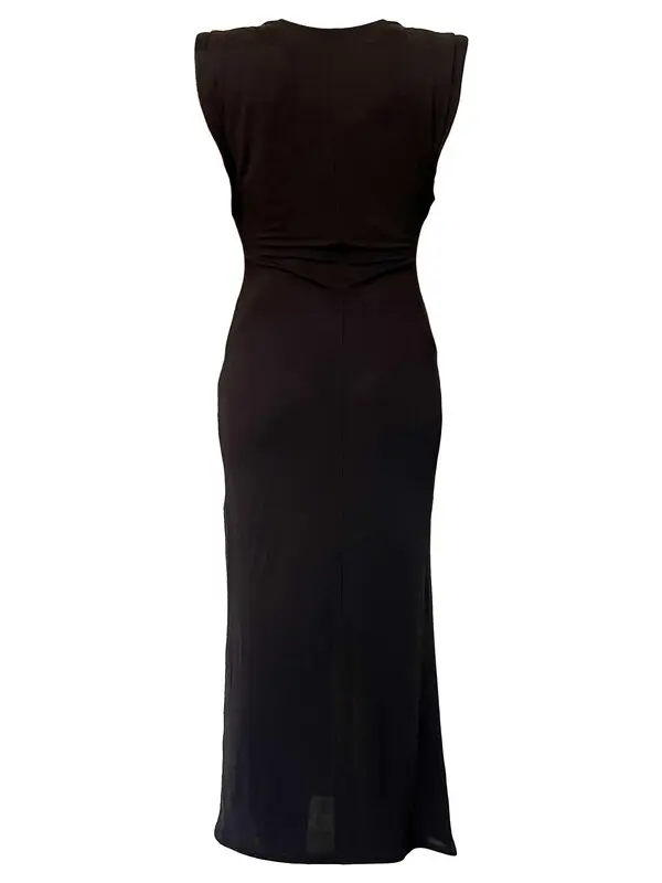MAXJENNY Shoulder Dress -the New Essentials From - Black