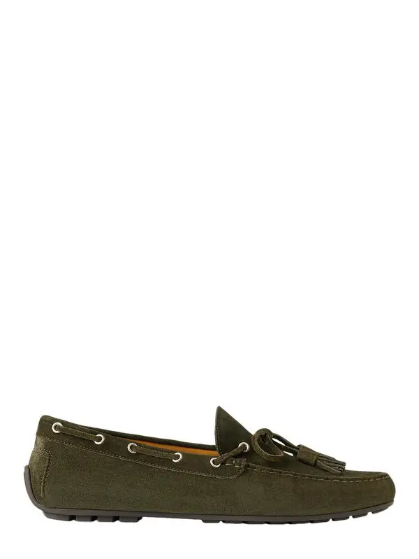 Ralph Lauren Harold Tassel Calf-suede Driver - Thicket Moss