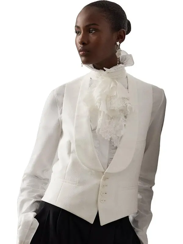 Ralph Lauren Zeke Cotton Piqué Vest - White