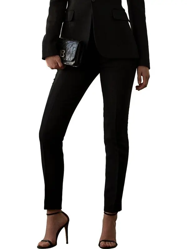 Ralph Lauren Bobbie Wool-blend Pant - Black