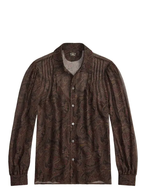 Ralph Lauren Paisley Silk Tie-back Blouse - Multi