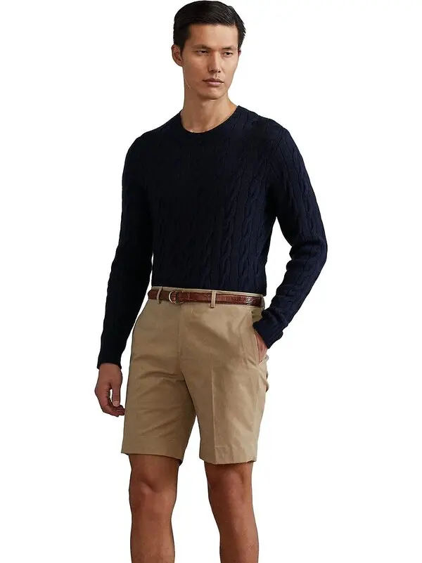 Ralph Lauren Straight Fit Washed Stretch Chino Short - Khaki