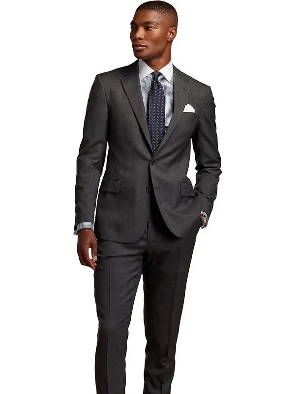 Ralph Lauren Gregory Hand-tailored Wool Twill Suit - Charcoal