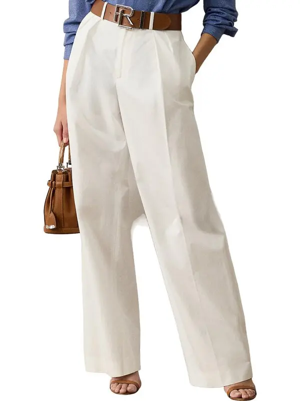 Ralph Lauren Jody Washed Cotton Pant - White