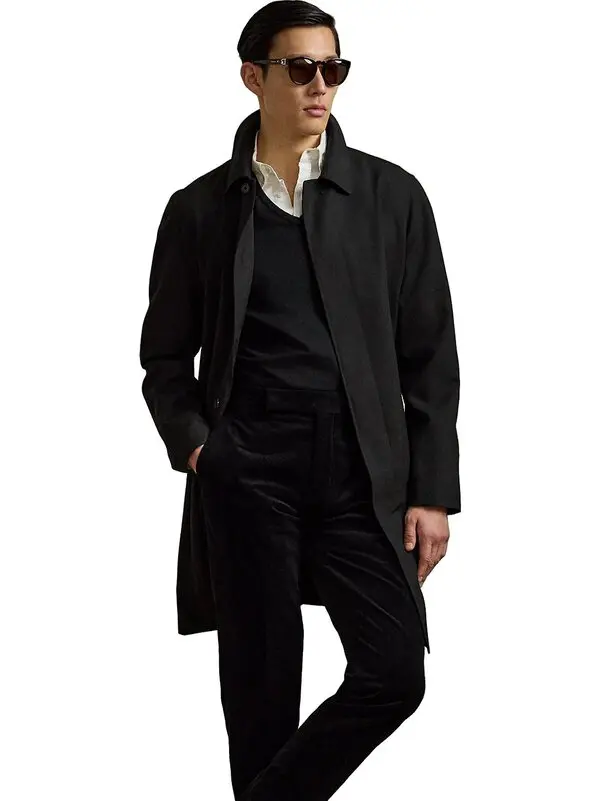 Ralph Lauren Gregory Hand-tailored Corduroy Trouser - Black