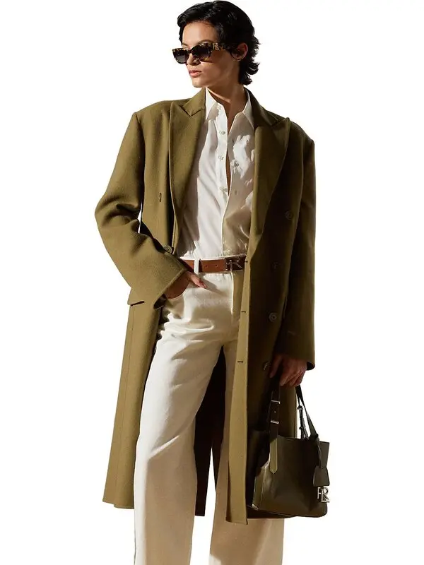 Ralph Lauren Adalaide Double-faced Wool-cashmere Coat - Moss