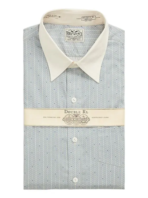 Ralph Lauren Slim Fit Print Woven Shirt - Blue