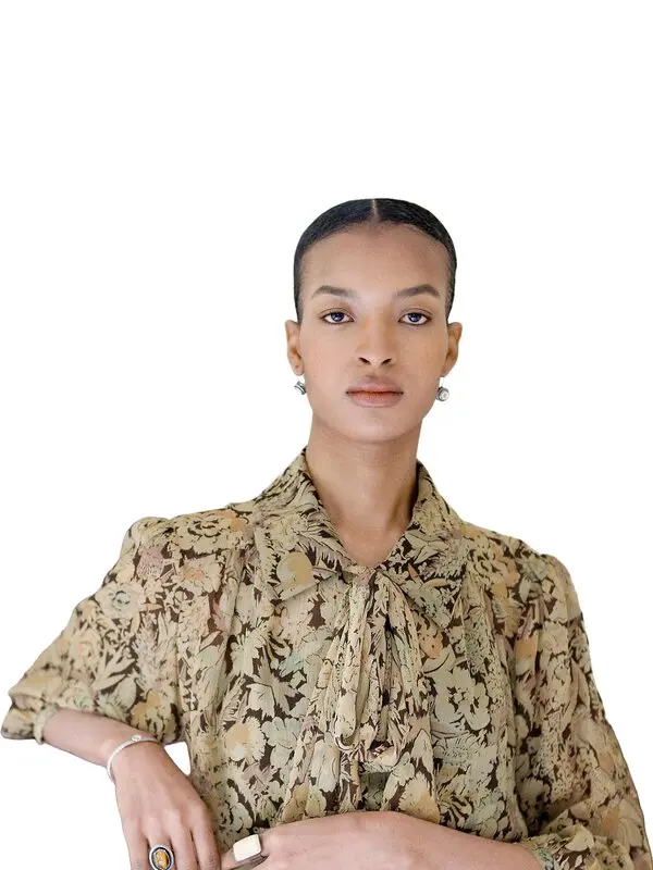 Ralph Lauren Floral-print Crinkled Silk Blouse - Tan/brown/multi