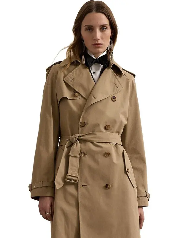 Ralph Lauren Niles Cotton Twill Trench Coat - Icon Tan