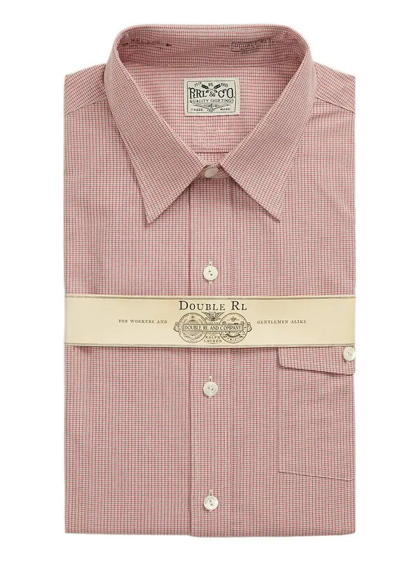 Ralph Lauren Slim Fit Checked Dobby Shirt - Red Multi