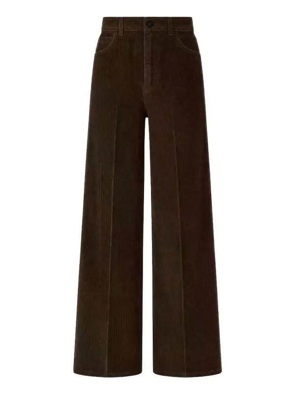 CRUNA Taylor Corduroy Wide-leg Trousers - Brown