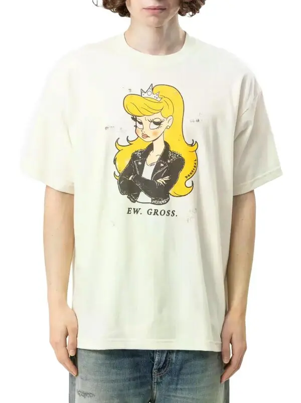 DOMREBEL Eyeroll Graphic-print T-shirt - White