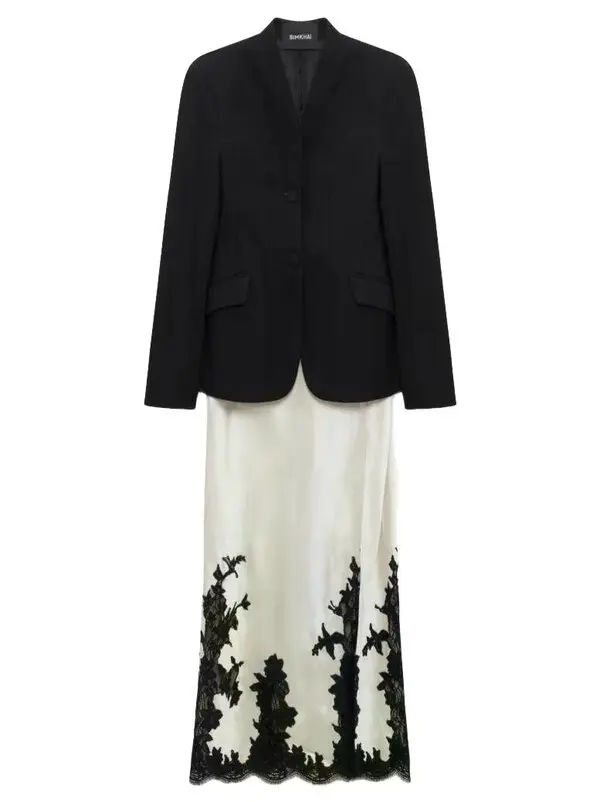 Simkhai Hagar Lace-trim Gown - Black
