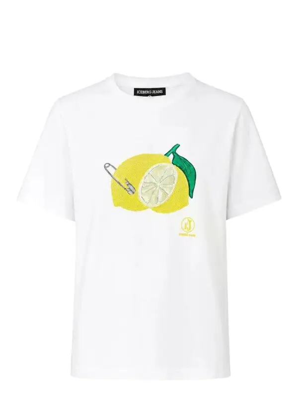 Iceberg Lemon-print T-shirt - White