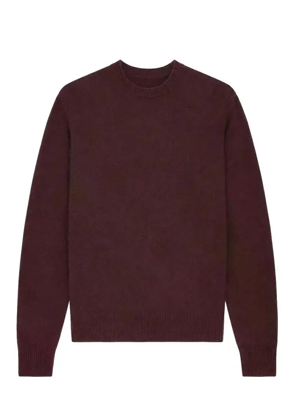 Emporio Armani Crew-neck Ribbed-trim Sweater - Red