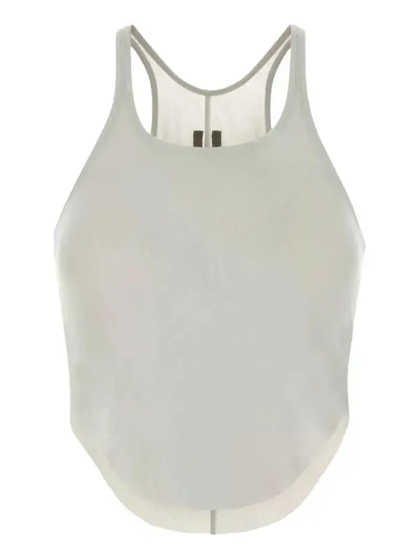 Rick Owens Ribbed-knit Racerback Tank Top - Neutrals