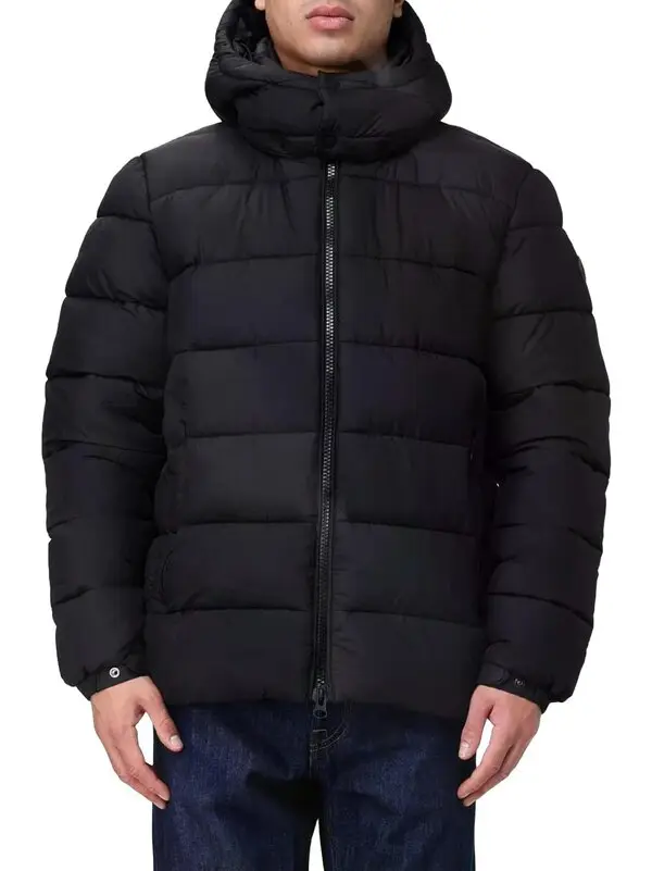 SAVE THE DUCK Quilted Hooded Jacket - Black