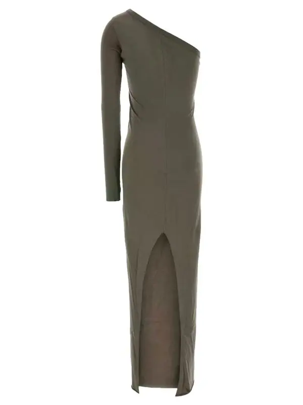 Rick Owens Ziggy One-shoulder Maxi Dress - Grey