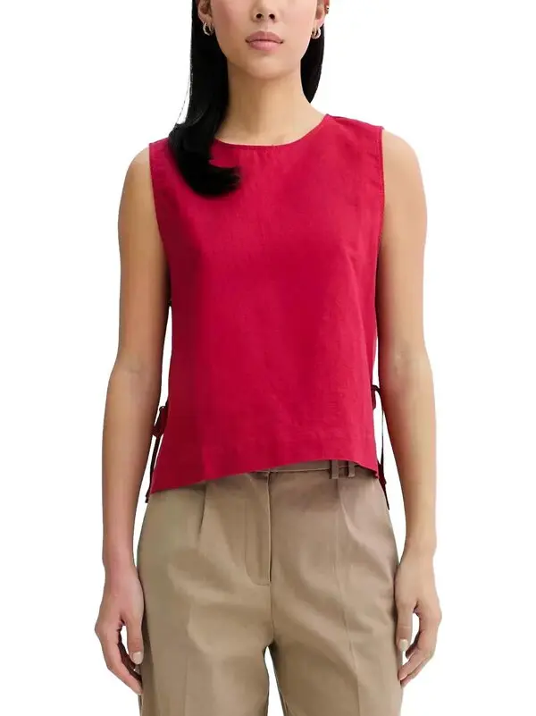 Marc O'polo Side-tie Sleeveless Blouse - Red