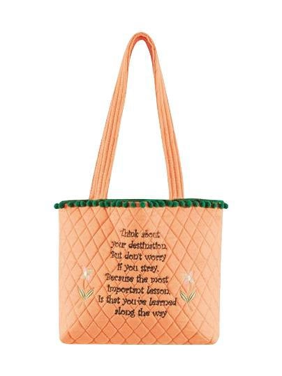 C&F HOME Think About Dstntn Ruffle Tote - Orange