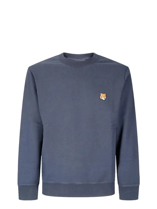 Maison Kitsuné Long Sleeve Sweatshirt - Blue