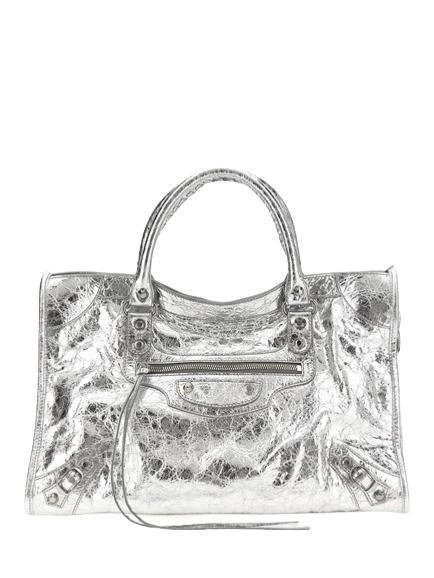 Balenciaga Le City Medium Handbag - Silver