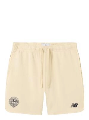 Stone Island Loose-wide-leg-fit Shorts With Drawstring Waistband - Ivory