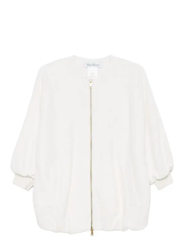 Max Mara Zipper Sweater - White