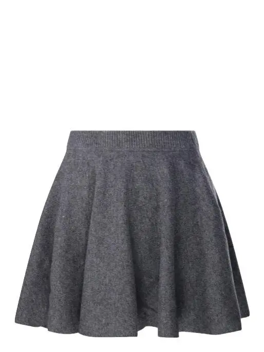 BY MALENE BIRGER Sherry Knitted Mini Skirt - Grey